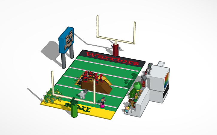 3D design Football Game - Tinkercad