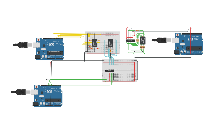 Circuit design 7 Segment: BUCO, BUSCANO, LAMIGO - Tinkercad