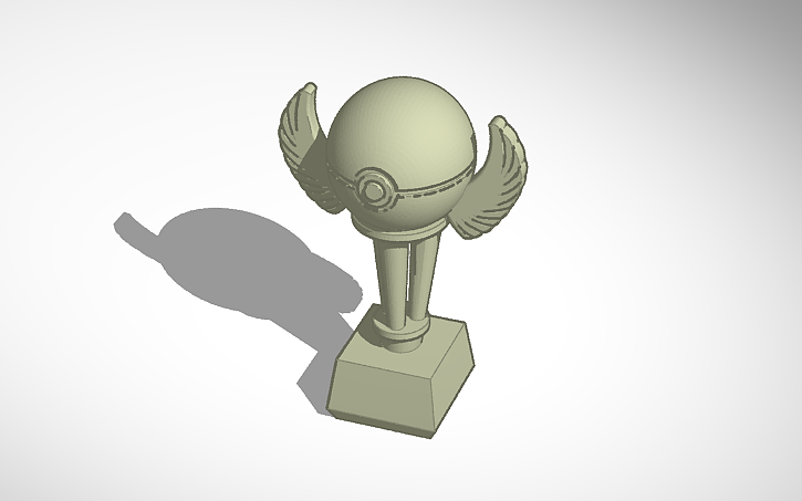 3D design pokemon trophie - Tinkercad