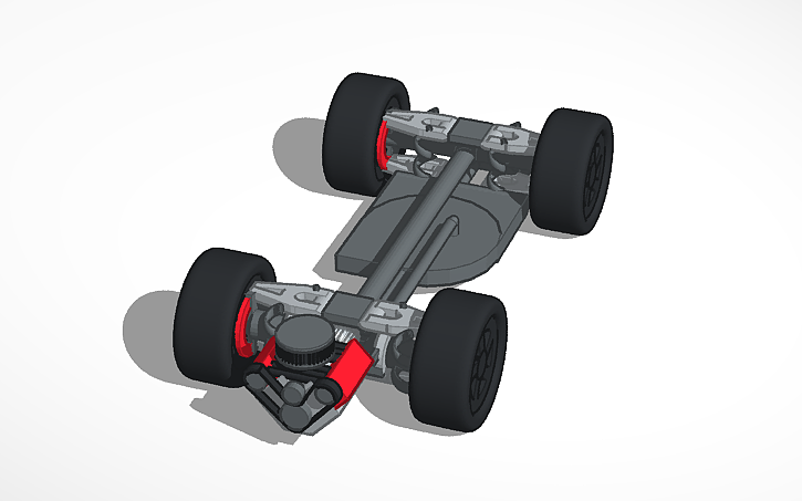 3D design Car Drivetrain - Tinkercad