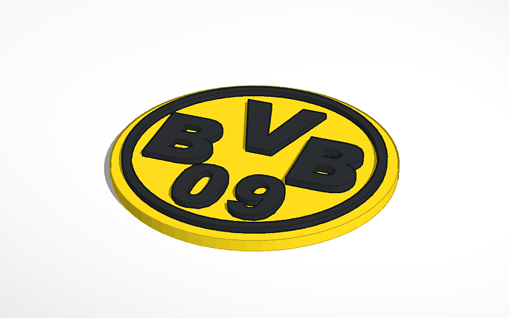 3D design BVB Logo | Tinkercad