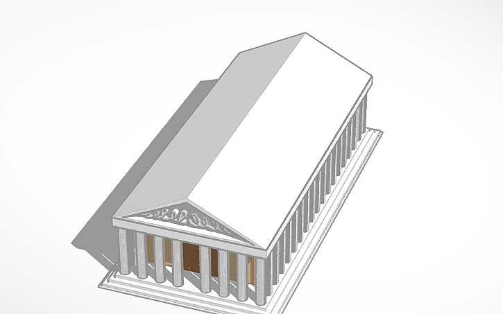 3D design Parthenon (SCALE MODEL) | Tinkercad