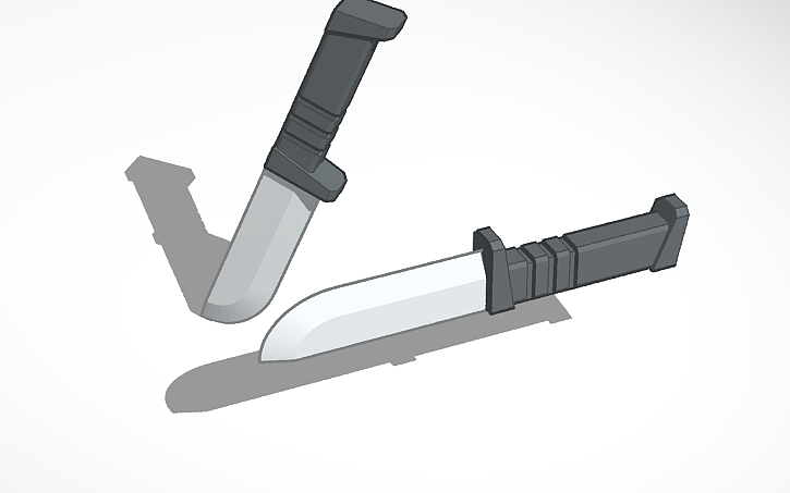 3D design KNIFE - Tinkercad