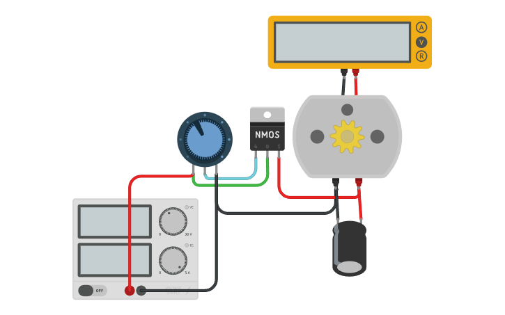 Circuit Design Speed Regulator Tinkercad