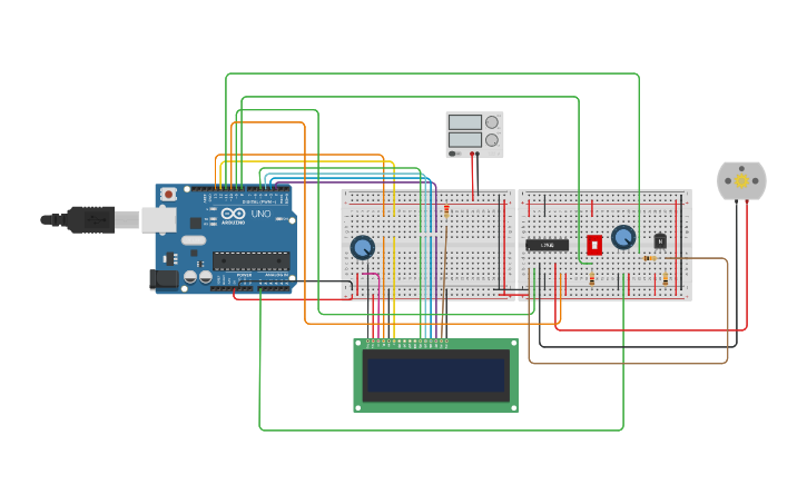 Circuit design RPM - Tinkercad
