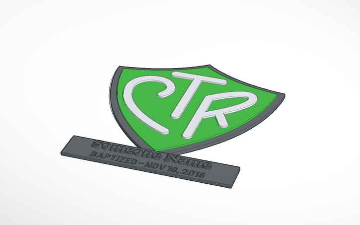 3D design CTR Shield - Tinkercad