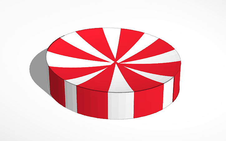 3D design peppermint - Tinkercad