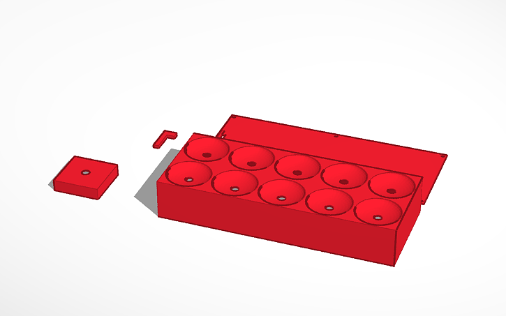 3D design led grow light box - Tinkercad