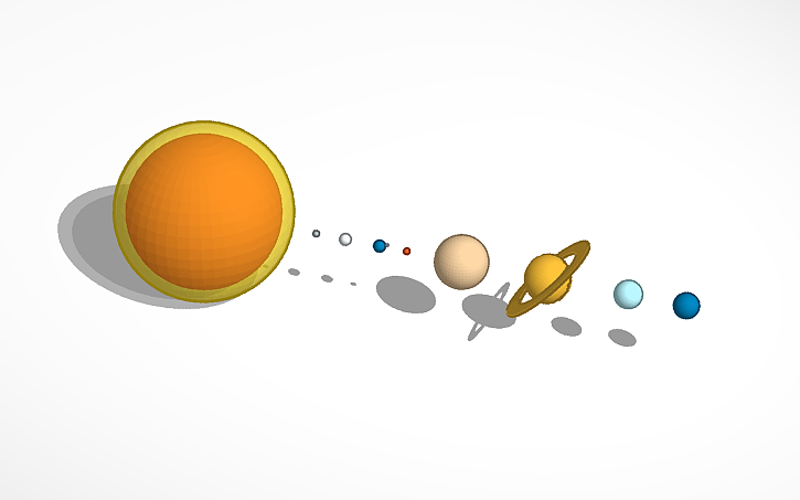3D design Solar System - Tinkercad