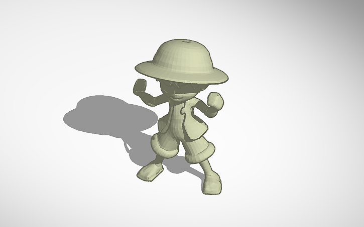 3D design luffy - Tinkercad