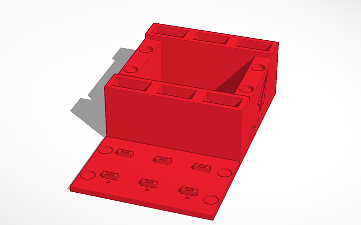 3D design 1s Battery dock - Tinkercad