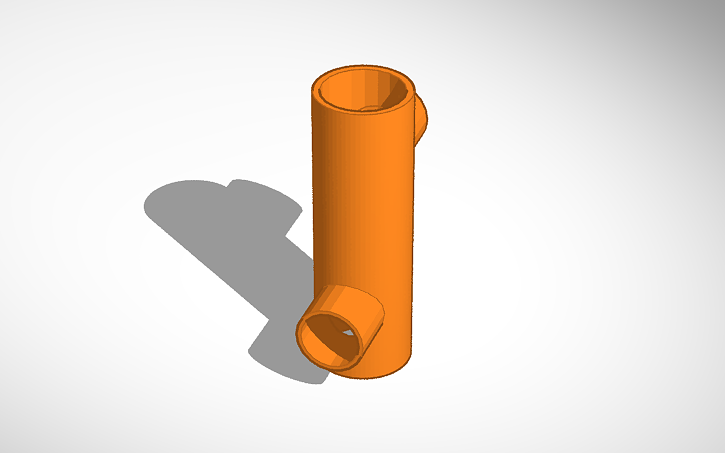 3D design auger tube - Tinkercad