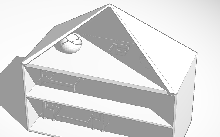 3D design Doll house 🏠 - Tinkercad