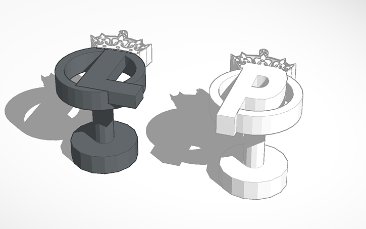 3D design Lisa cufflinks - Tinkercad