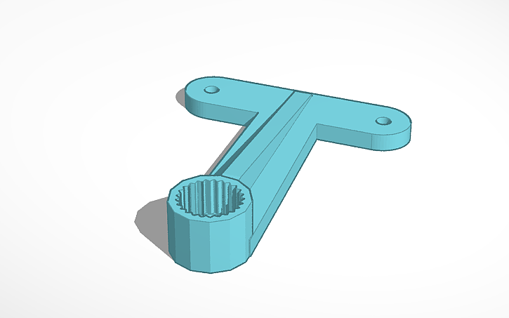 3d Design 25 Tooth T Servo Arm Tinkercad