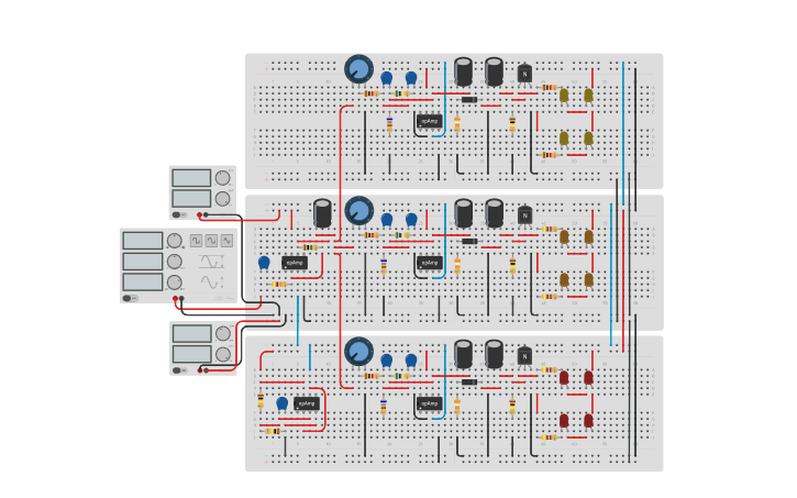 Circuit design Color Organ - Tinkercad