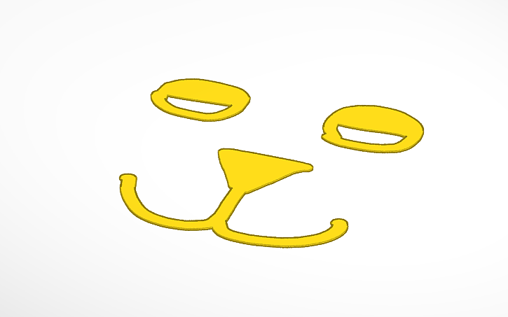 3D design Funny animal face—- 170 DESIGNS SPECIAL - Tinkercad