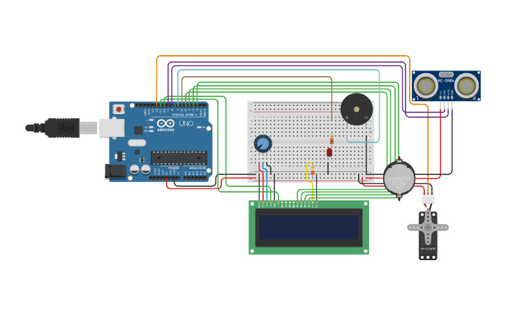 Circuit Design Buzzer Sensor Tinkercad