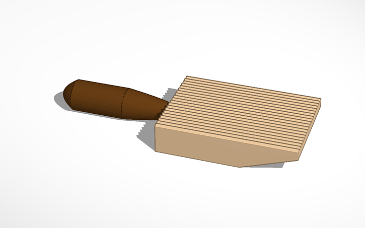 3D design Gnocchi paddle | Tinkercad
