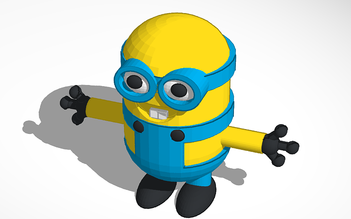 3D design MINION - Tinkercad
