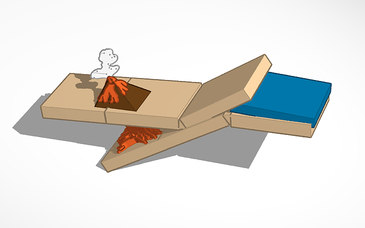 3D design Convergent Plate Boundary - Tinkercad