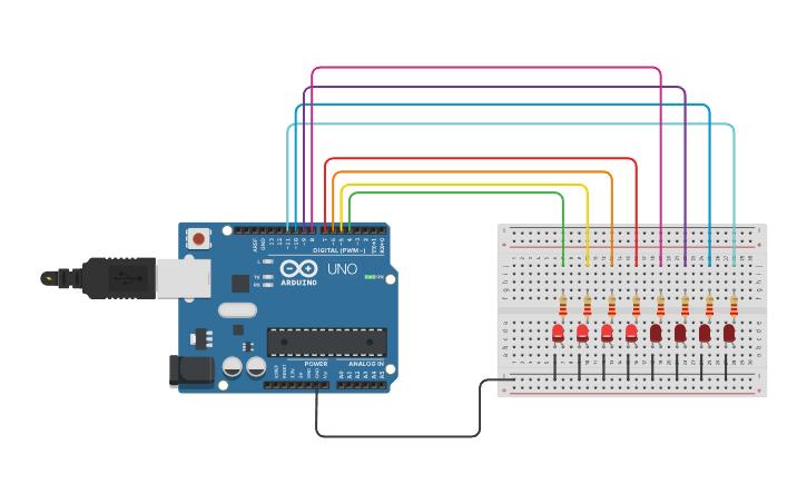 Circuit design Test 1.3 - Tinkercad