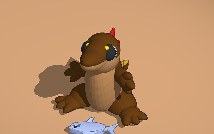 3D design Baby Dino #1 (Spinosaurus) - Tinkercad