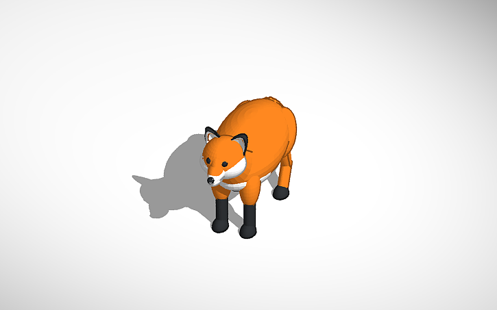 3D design Red fox | Tinkercad