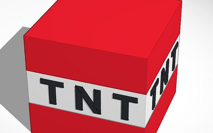 3D design Minecraft TNT | Tinkercad