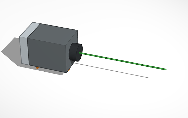 3D design Green laser module model - Tinkercad