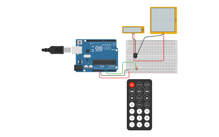 Circuit Design Infrared Sensor Tinkercad