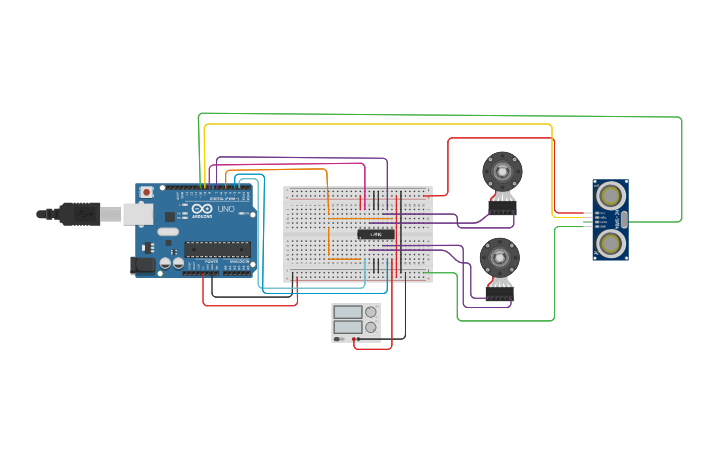 Circuit design control de distancia PID con Robot de 2 ruedas y ...