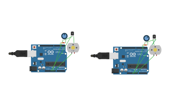 Circuit design 09.1.2 Variable BJT Motor Driver - Tinkercad