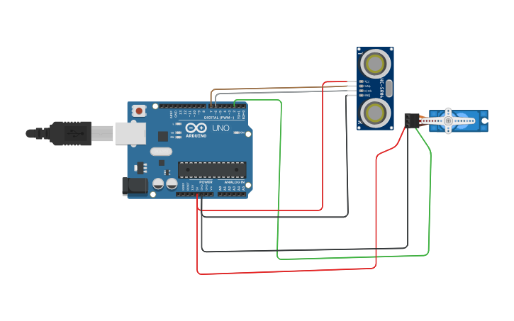 Circuit Design 6 House Gate Open Rotate Servo Motor Based Using