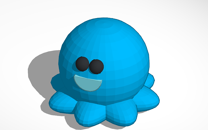 3D design octopus - Tinkercad
