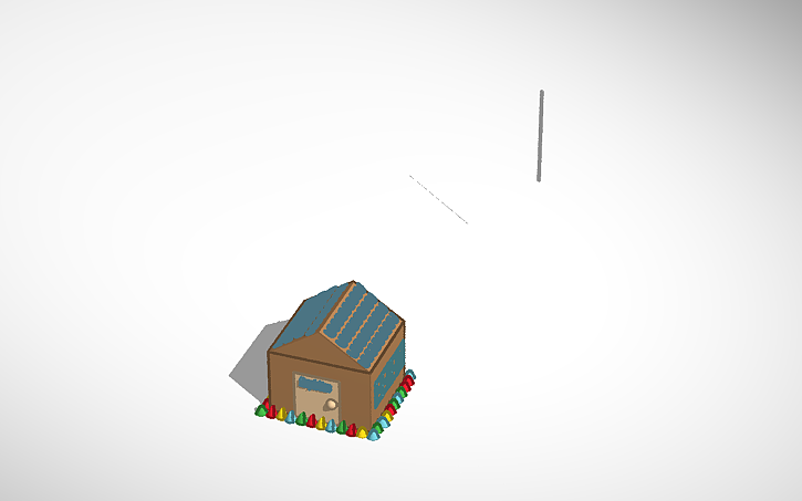 3D design ginger bread house | Tinkercad