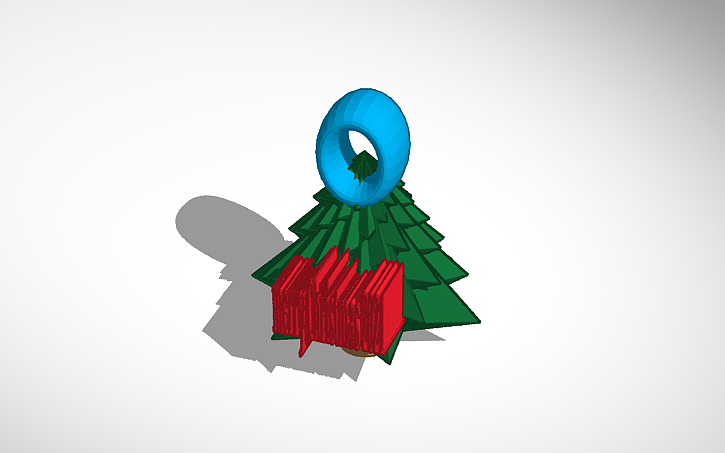 3D design christmas ornament tree | Tinkercad