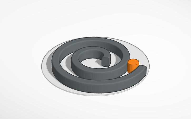 3D design Spiral SIM LAB - Tinkercad