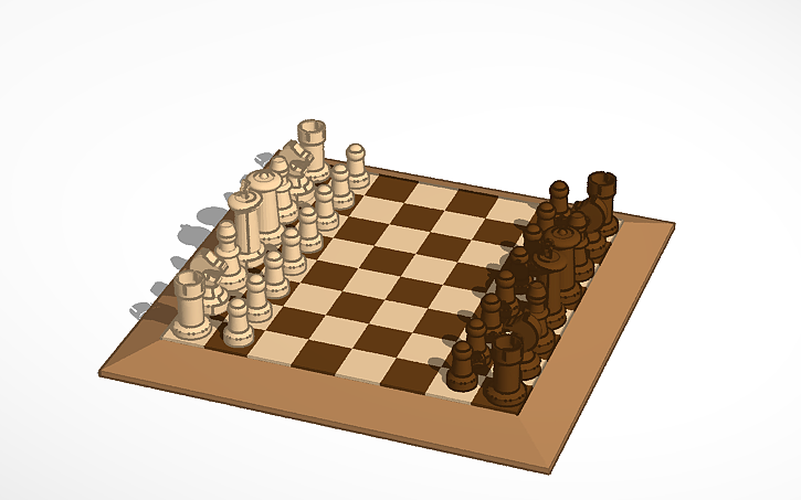 3D design chess design - Tinkercad
