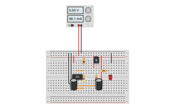 Circuit design Fade LED | Tinkercad