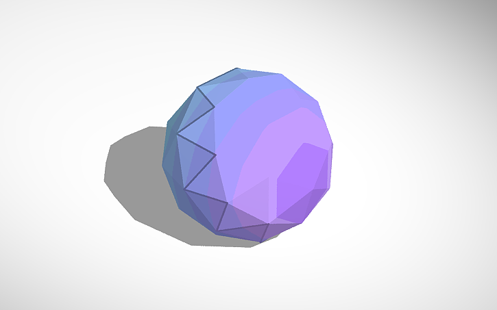 3D design Pretty Facet Gem (gradient) | Tinkercad