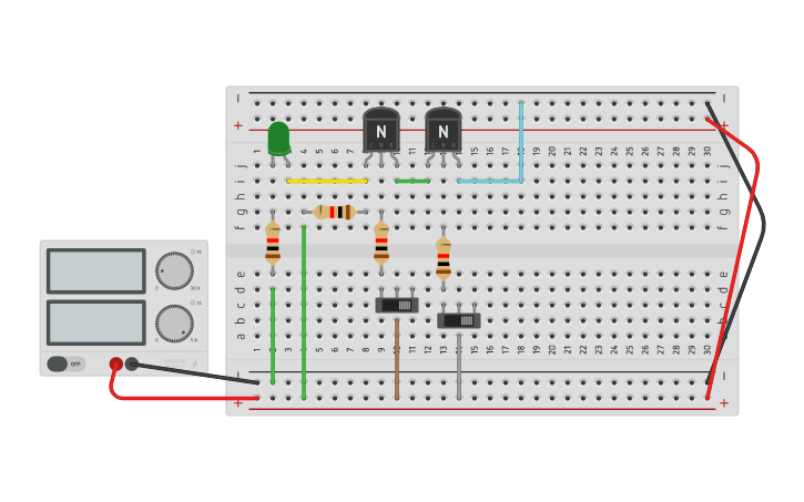 Circuit design Implement TTL NAND Gate | Tinkercad