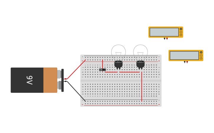 Circuit design Circuito en Serie Clase | Tinkercad