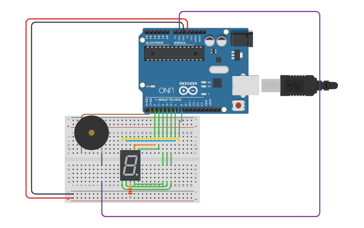 Circuit design Ejercicio Final Fundamentos de Programación | Tinkercad