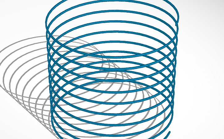 3D design spring - Tinkercad