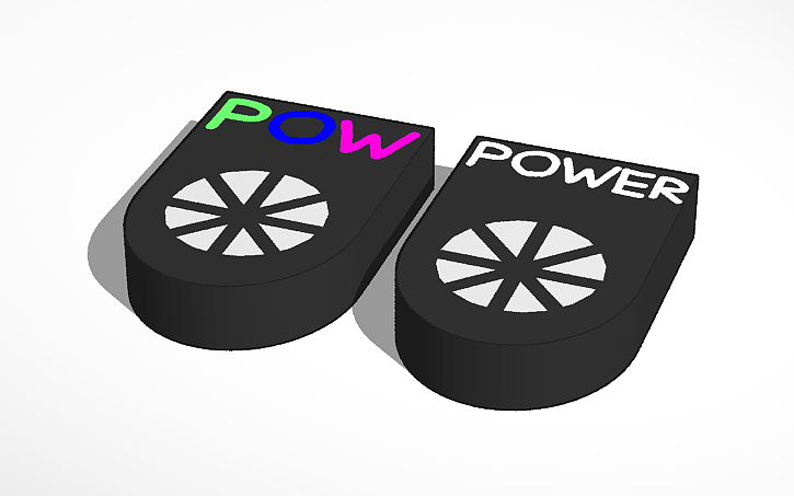 3D design SM64 Pre-Alpha Power meters (POW AND POWER) 1.2 - Tinkercad