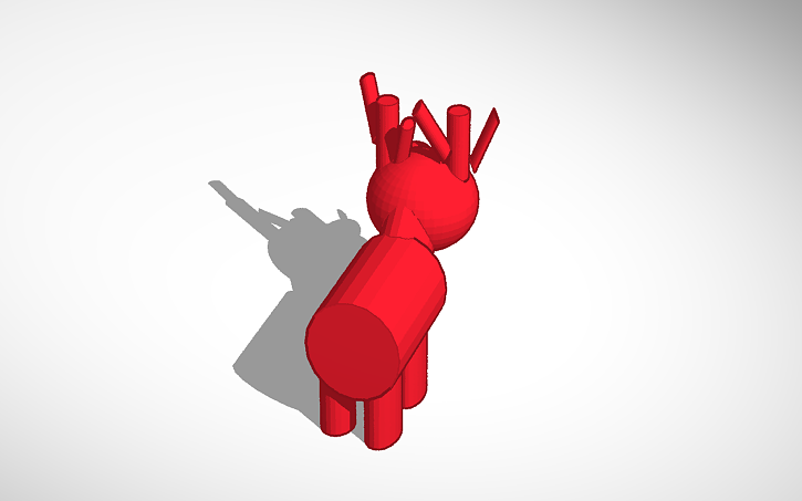3D design reindeer | Tinkercad