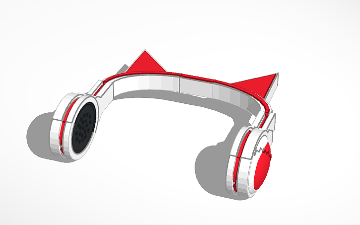 3D design Cat ears cosmetic - Tinkercad