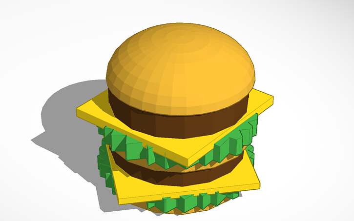 3D design Big Mac - Tinkercad