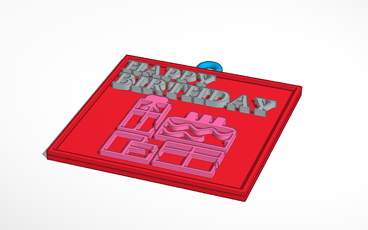 3D design birthday - Tinkercad